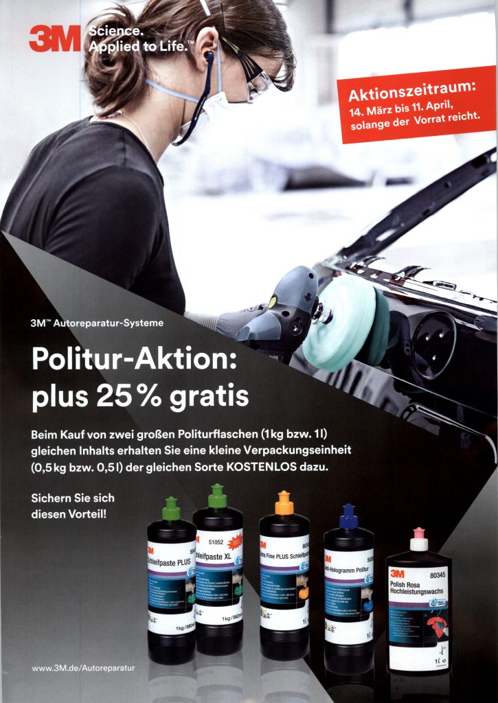 3M Politur Aktion Frühjahr 2017: plus 25% gratis - ALZ PLANERT Heilbronn